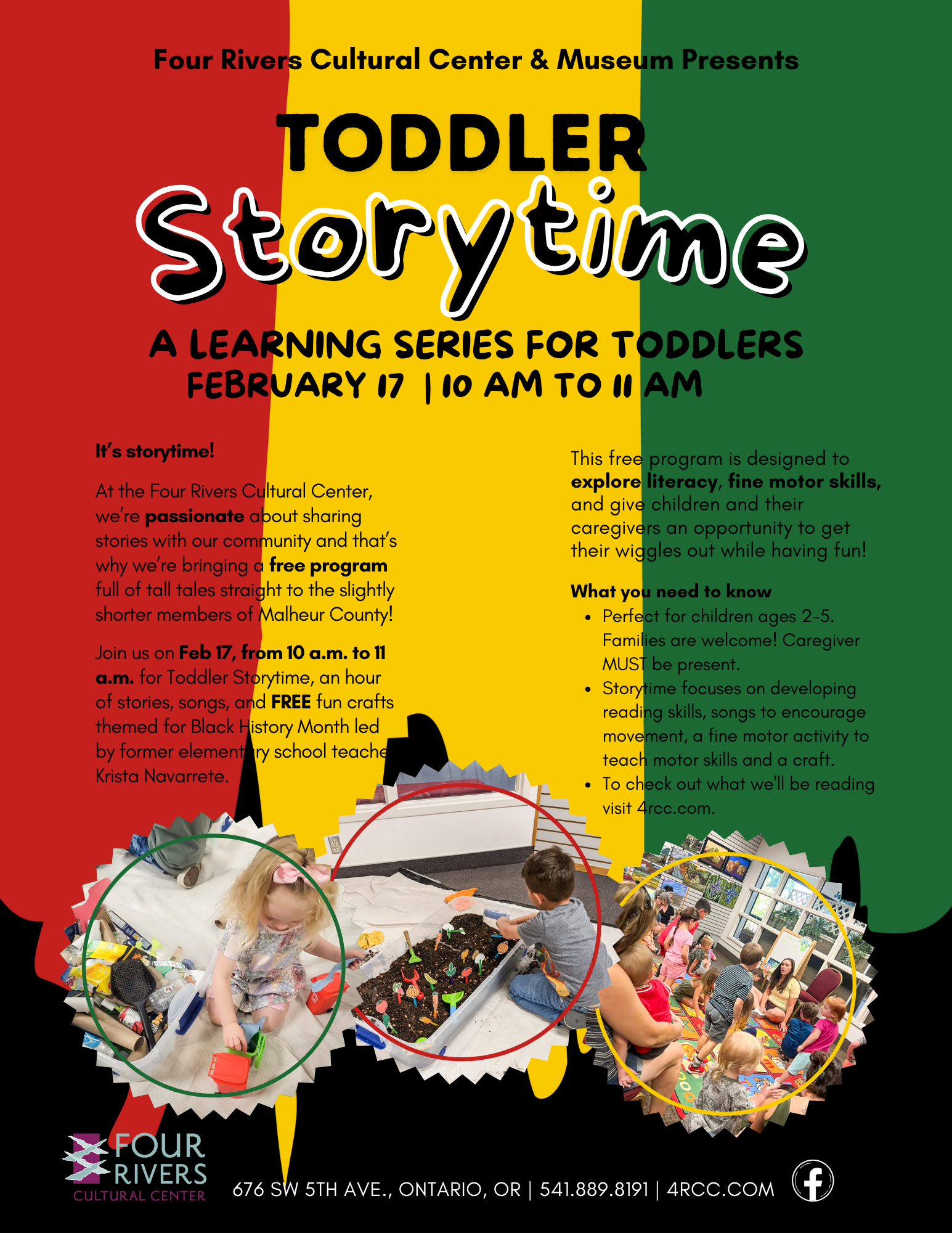 Toddler Storytime – Four Rivers Cultural Center