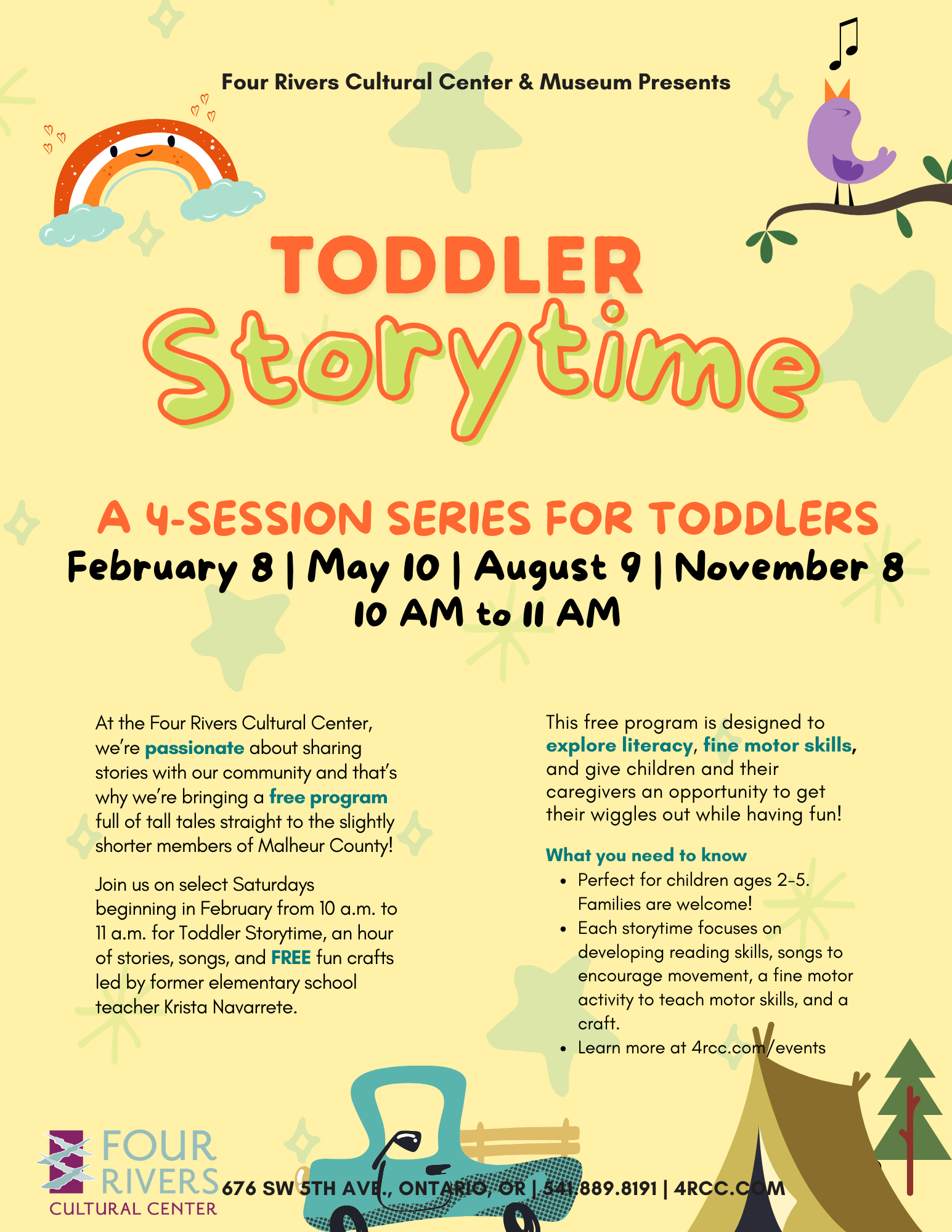 Toddler Storytime – Four Rivers Cultural Center