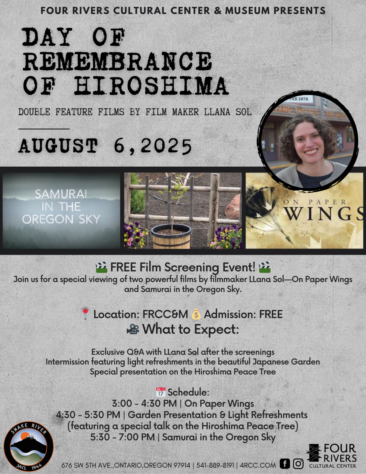 Day of Remembrance of Hiroshima – Four Rivers Cultural Center