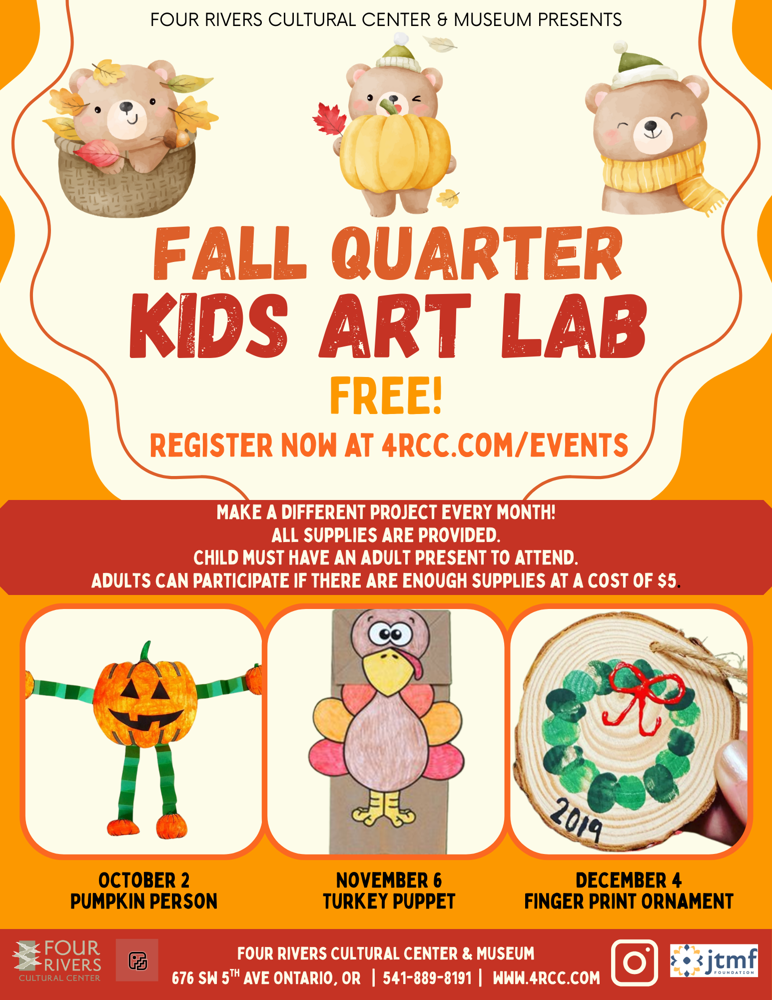 Kids Art Lab – Four Rivers Cultural Center